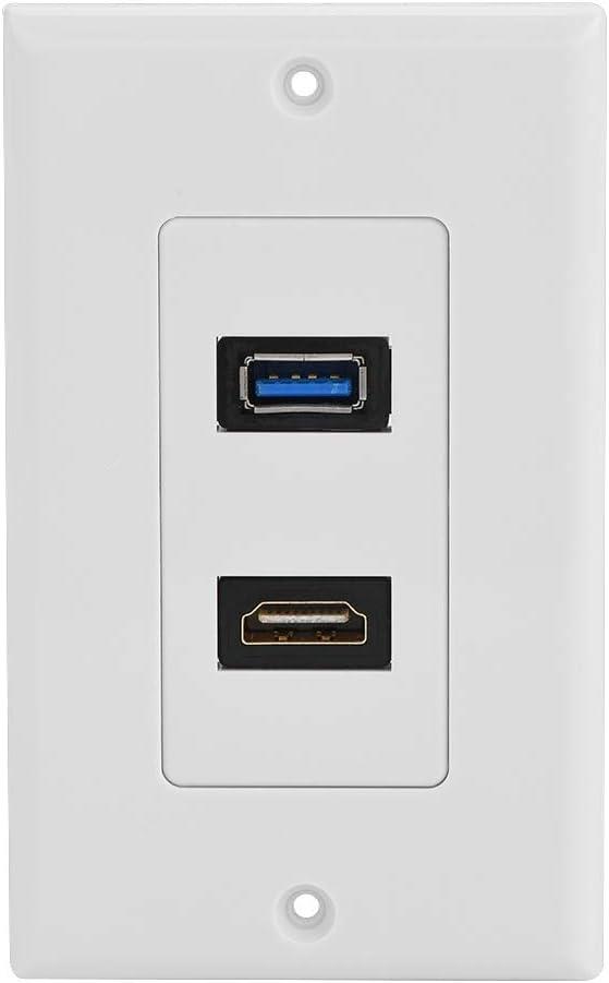 FACE PLATE HDMI + USB 3.0 H/H - TodoVision