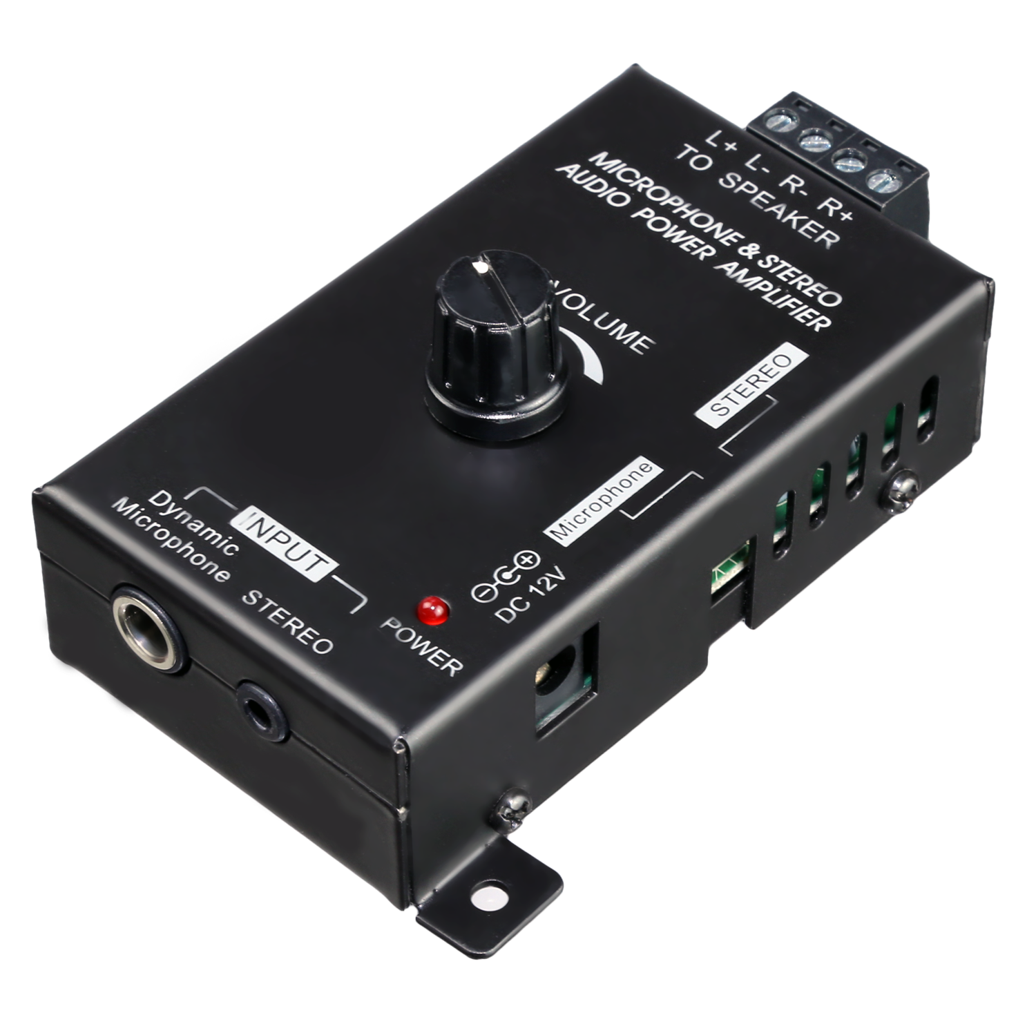 AMPLIFICADOR MICROFONO + AUDIO ST. 15w*2 A1328 - TodoVision