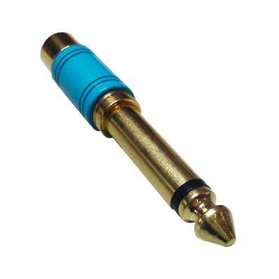 ADAPT.6.3MONO PL./RCA JACK GOLD METAL HQ - TodoVision