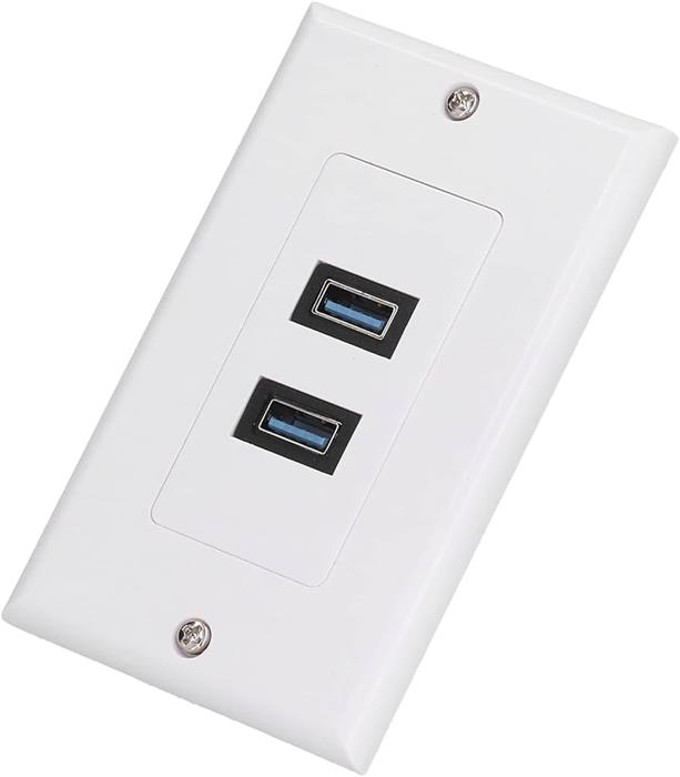 FACE PLATE USB A 3.0 DOBLE PURESONIC - TodoVision
